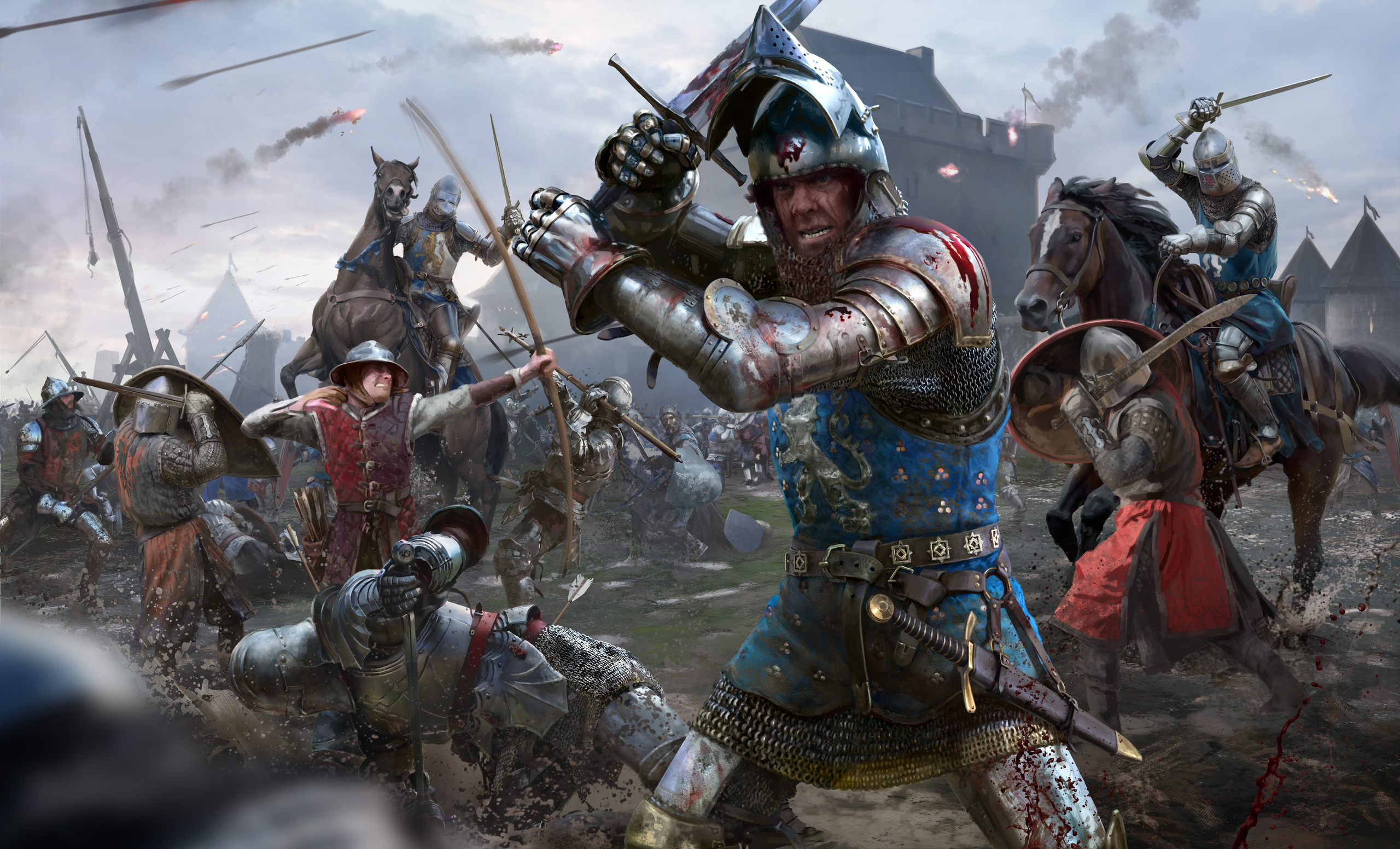 Chivalry 2 has great artwork, I'm rocking some new wallpaper : Chivalry2